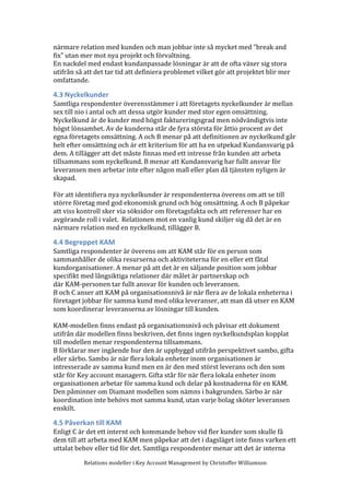 Relationsmodeller i Key Account Management | PDF