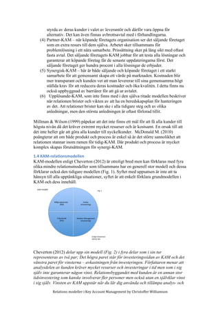 Relationsmodeller i Key Account Management | PDF