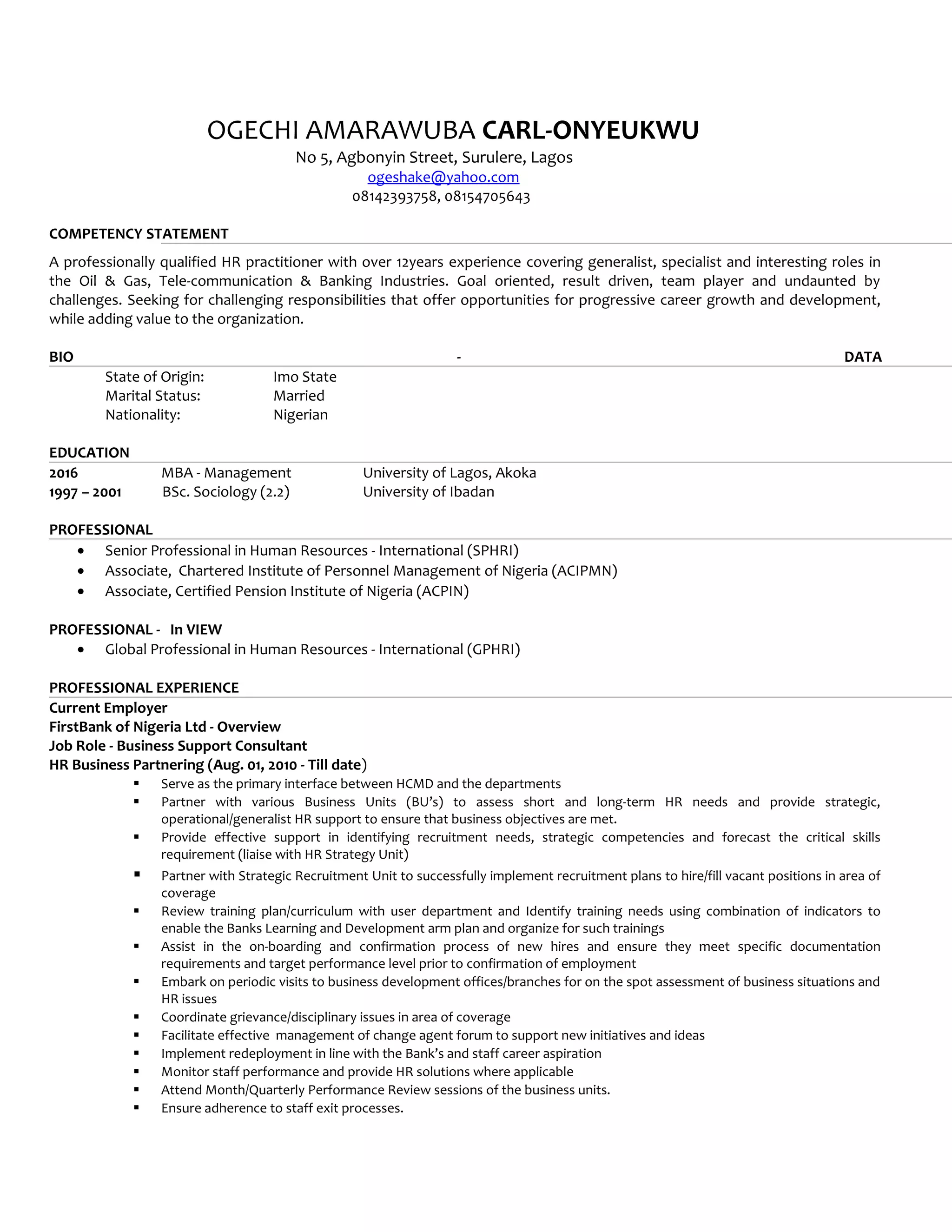 Ogechi A Carl-Onyeukwu | DOC