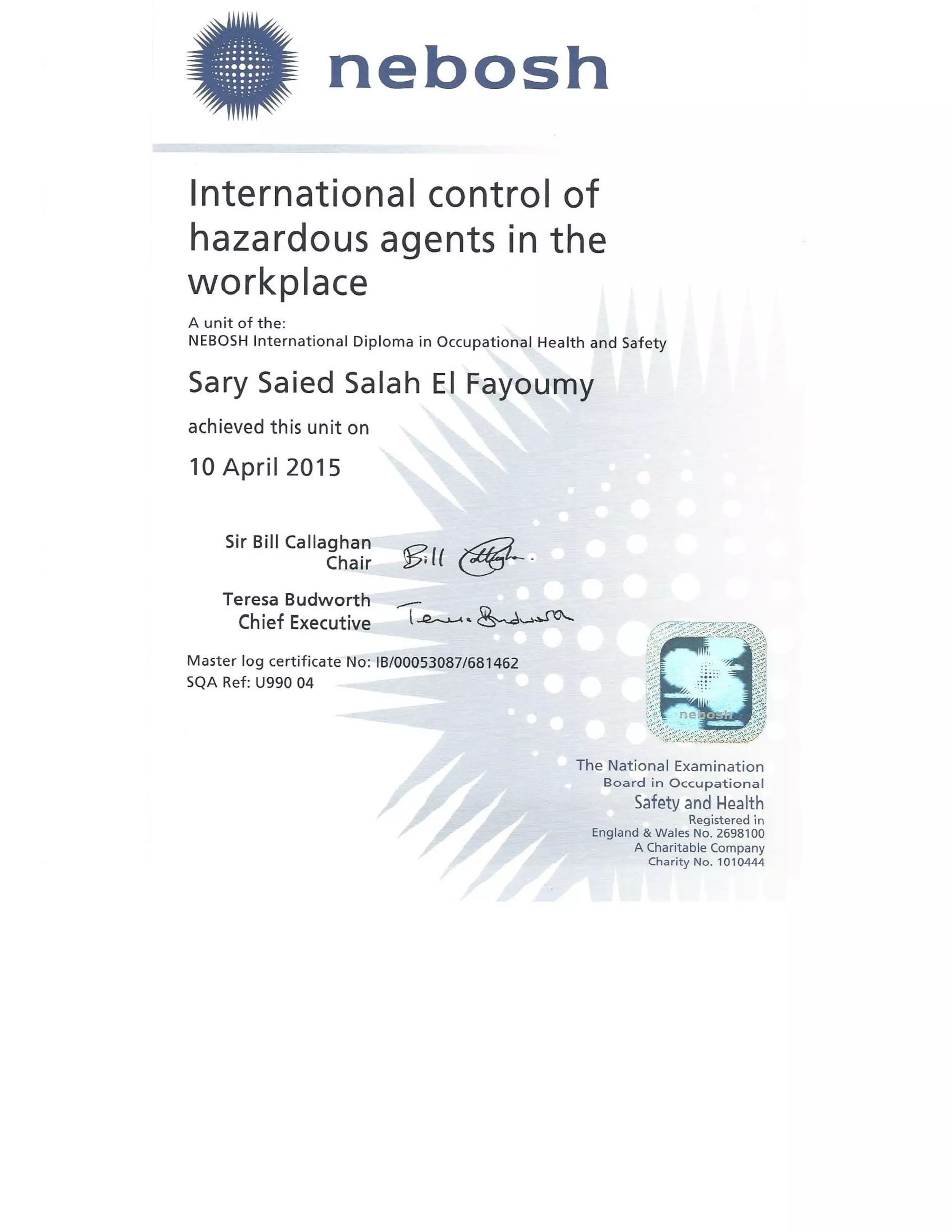 Unit B- Nebosh Diploma Cert. | PDF