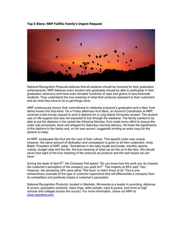 Top 5 Story NRP Fulfills Family’s Urgent Request