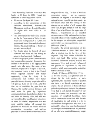 Repatriation Training and Their Adjustment | PDF