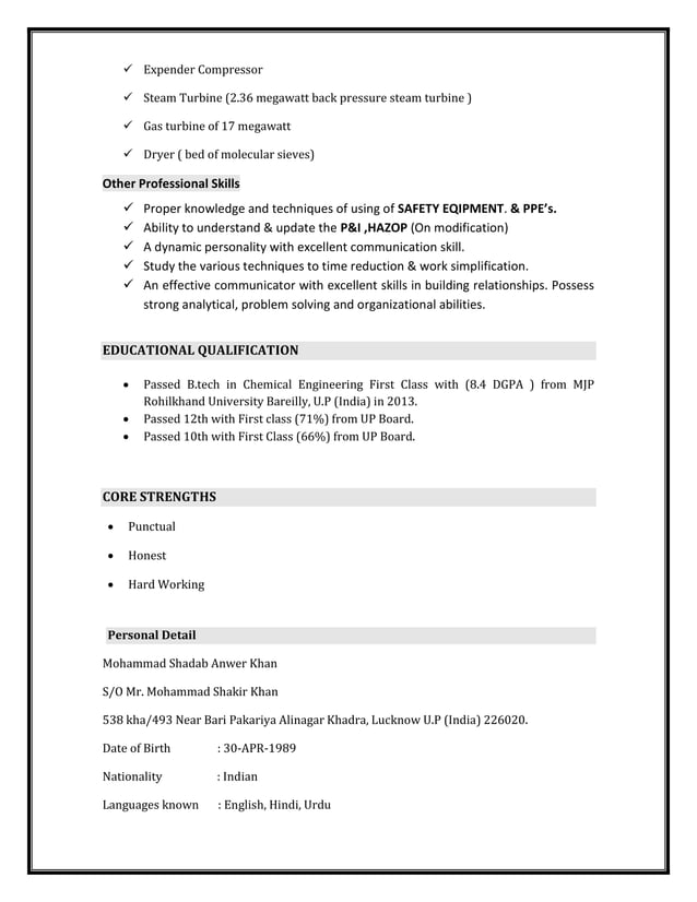 resume shadab | PDF