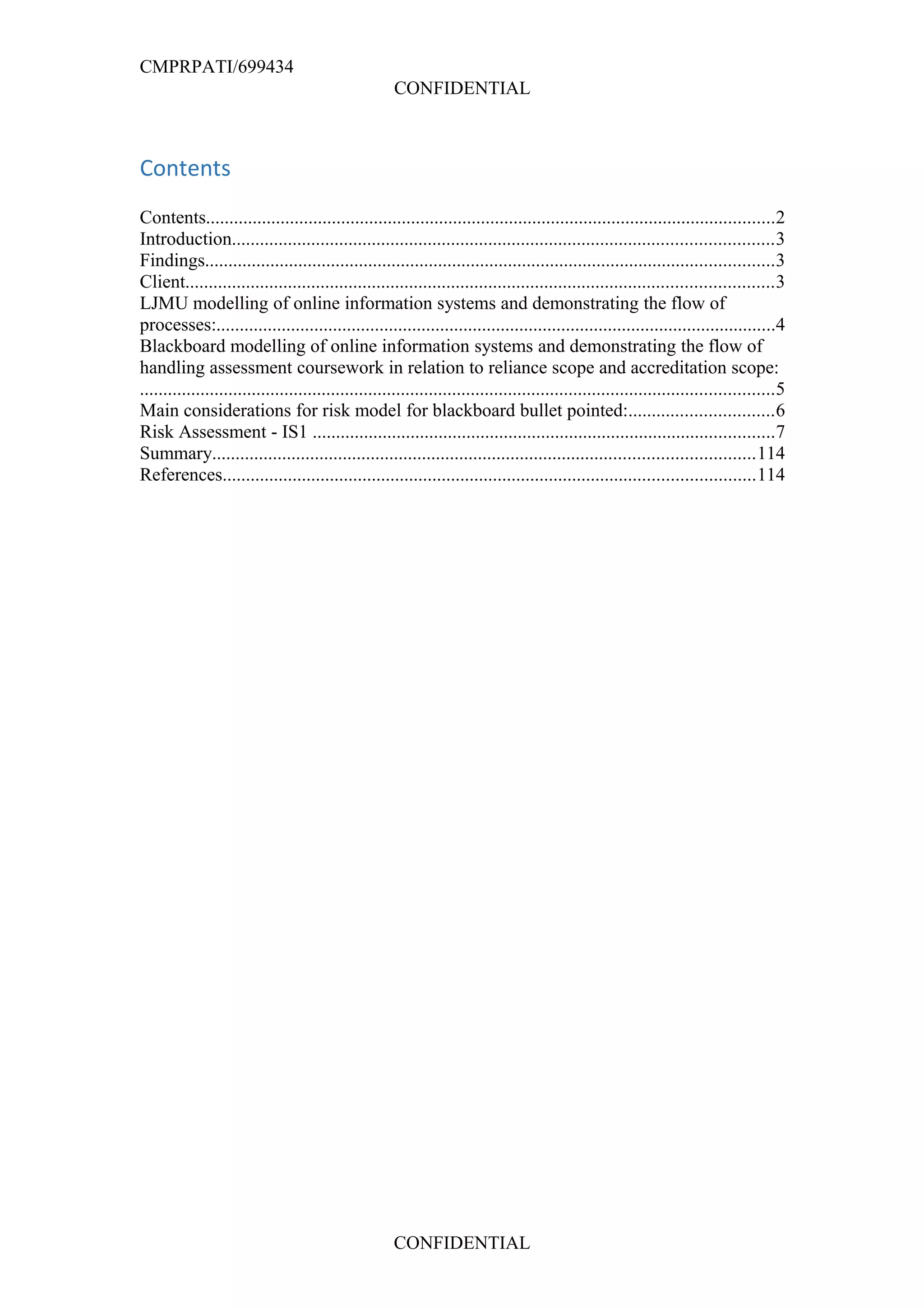 RiskAssessmentReport | DOC | Internet | Computing