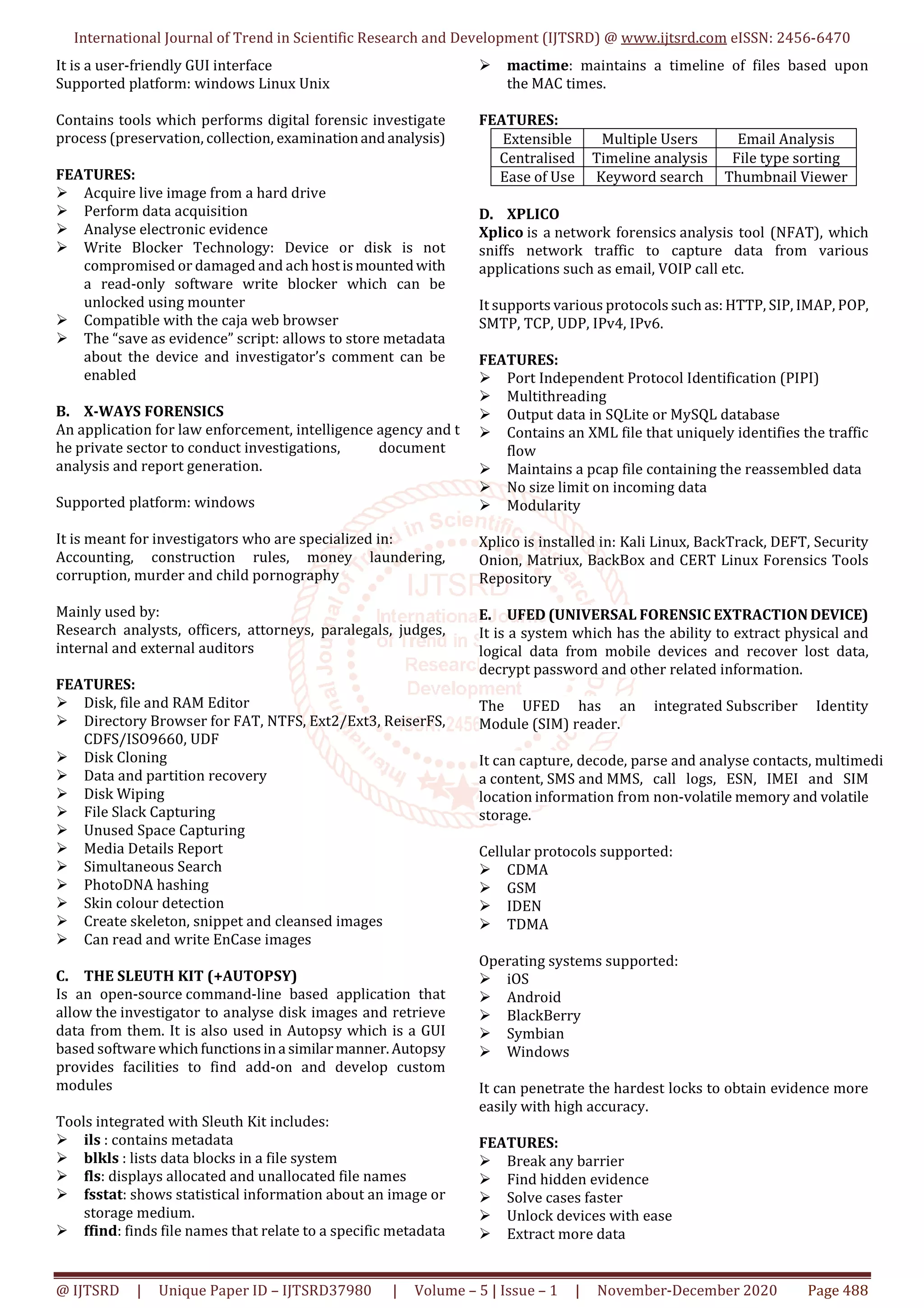 Comparative Analysis of Digital Forensic Extraction Tools | PDF