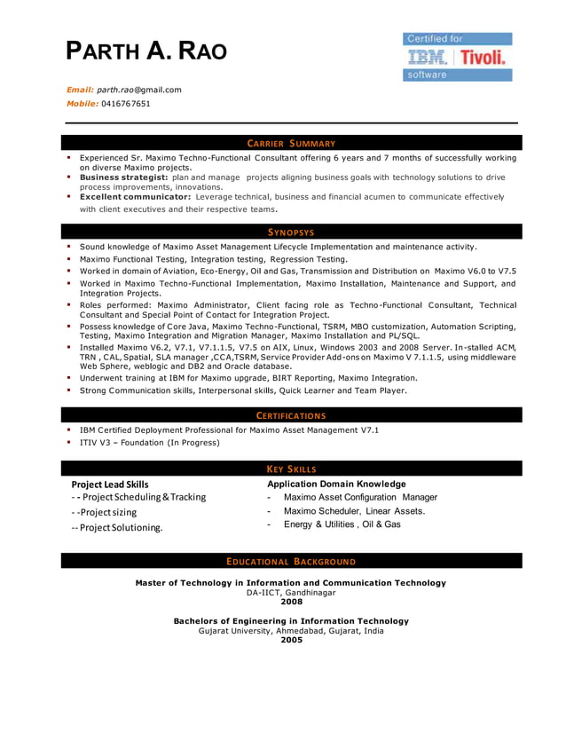 Parth-Resume_1-2[1] | DOCX | Computer Software and Applications | Computing