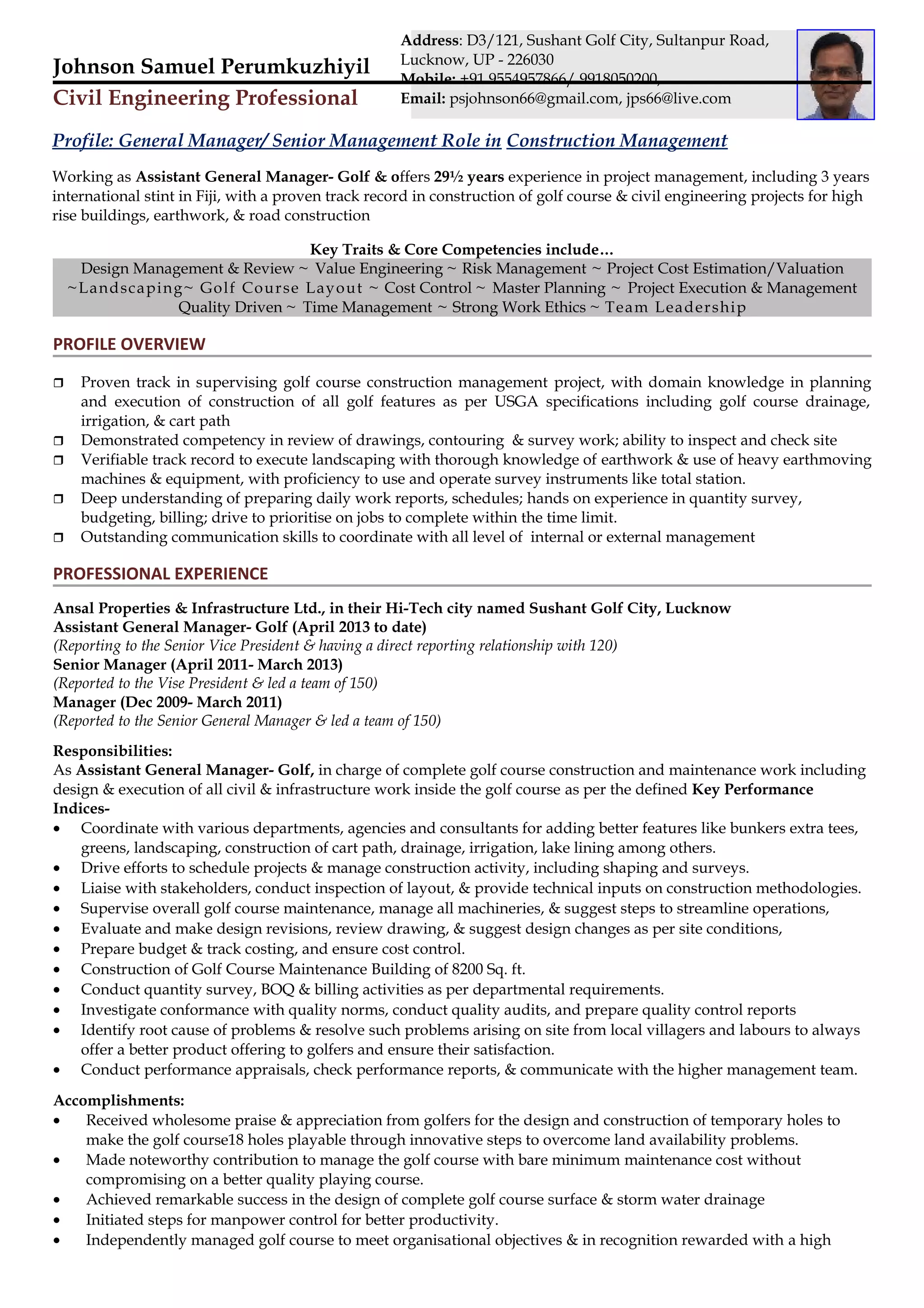 Johnson Samuel Perumkuzhiyil - Resume - Final | DOC