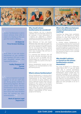 Witness Familiarisation Brochure. 231116 | PDF