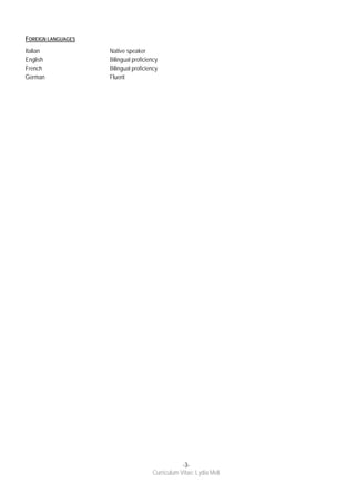 CV_Lydia Meli | PDF