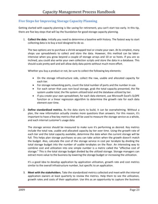 Capacity Management Process Handbook | PDF
