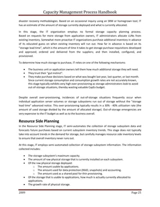 Capacity Management Process Handbook | PDF