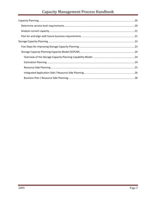 Capacity Management Process Handbook | PDF