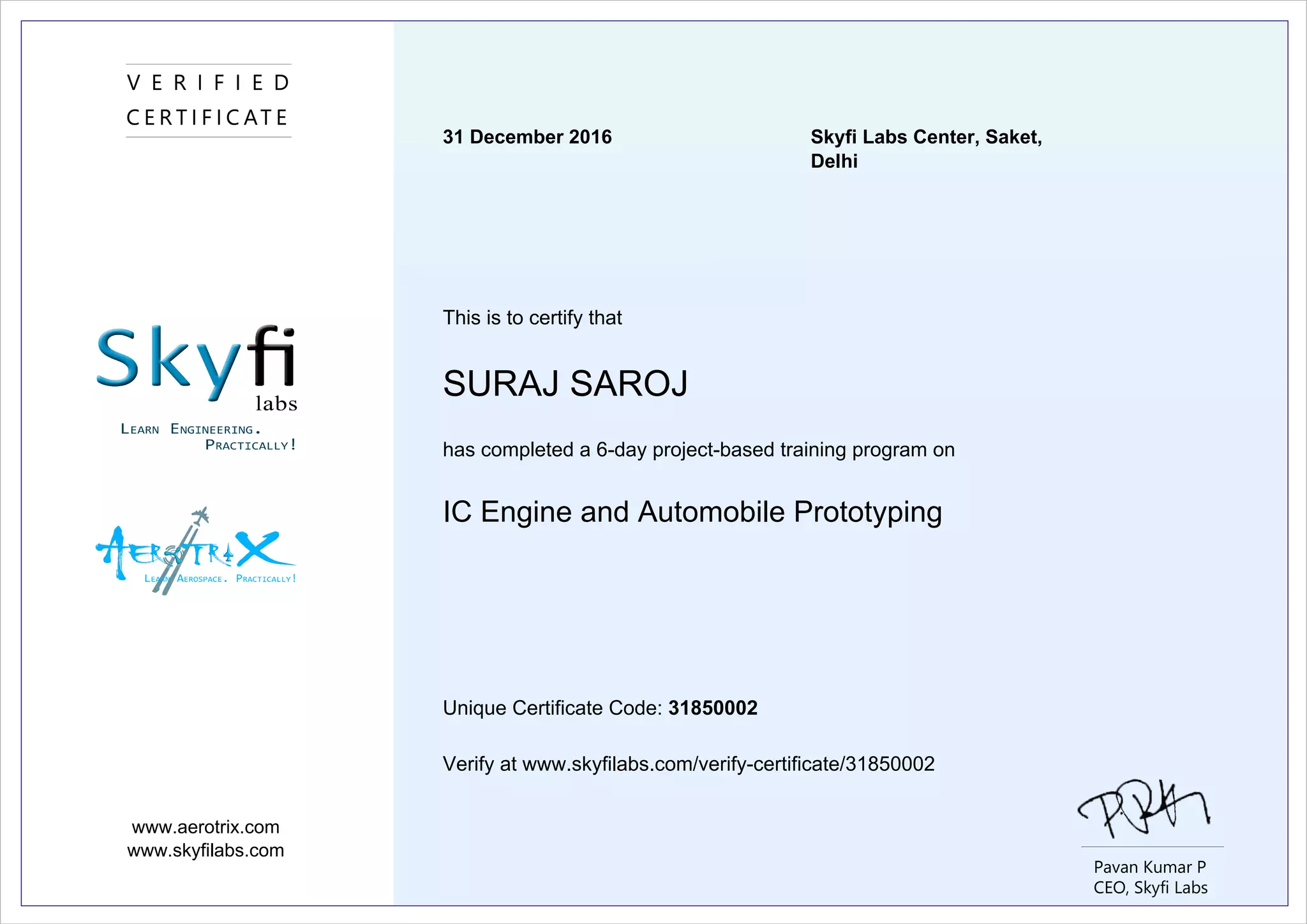 31850002-certificate | PPT