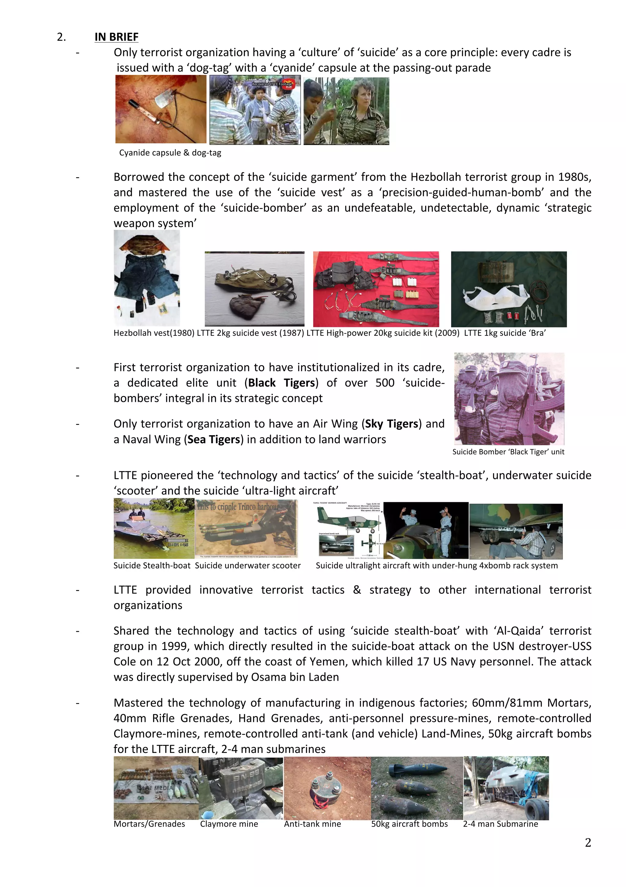 THE LIBERATION TIGERS LTTE AT A GLANCE | PDF