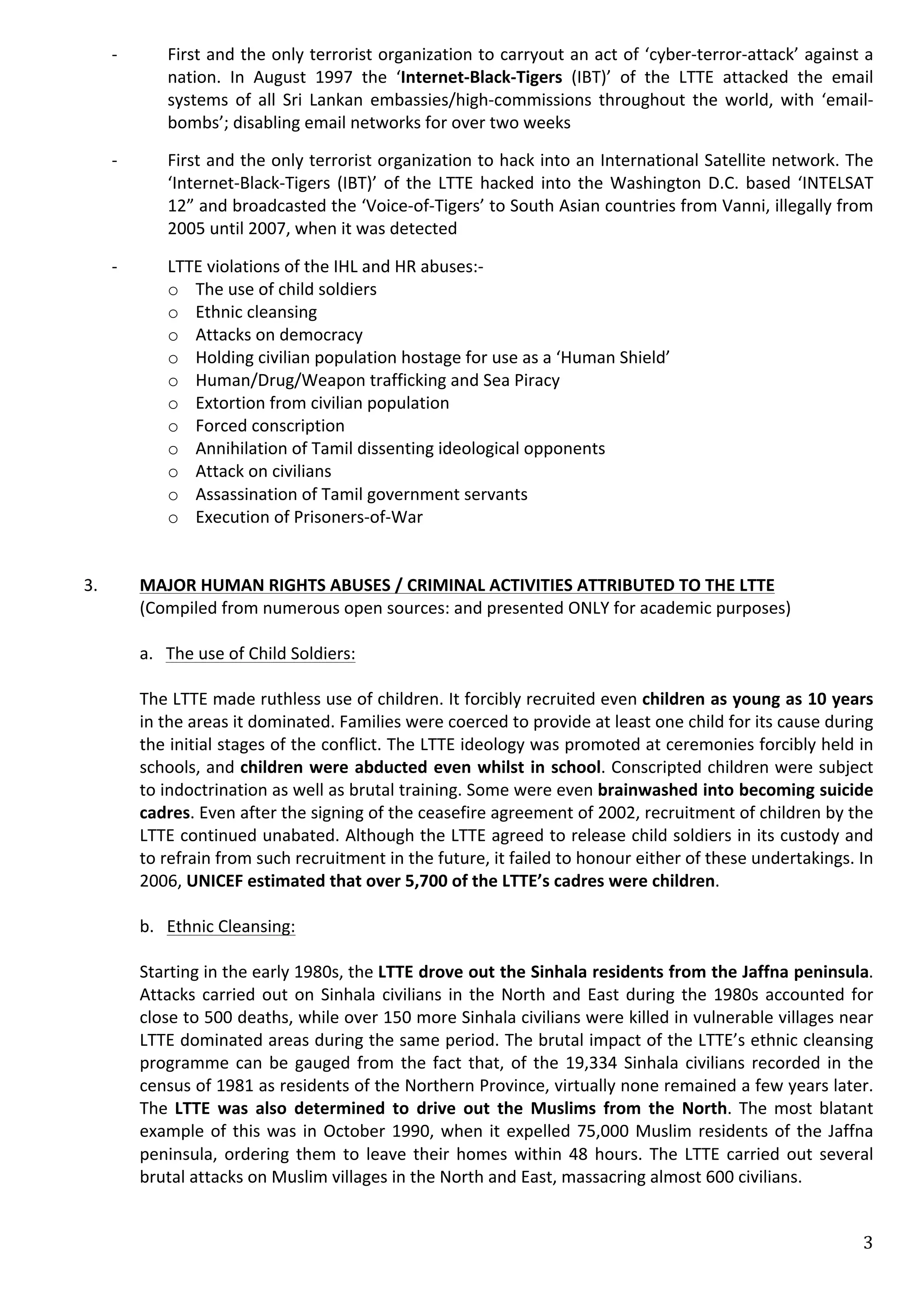 THE LIBERATION TIGERS LTTE AT A GLANCE | PDF