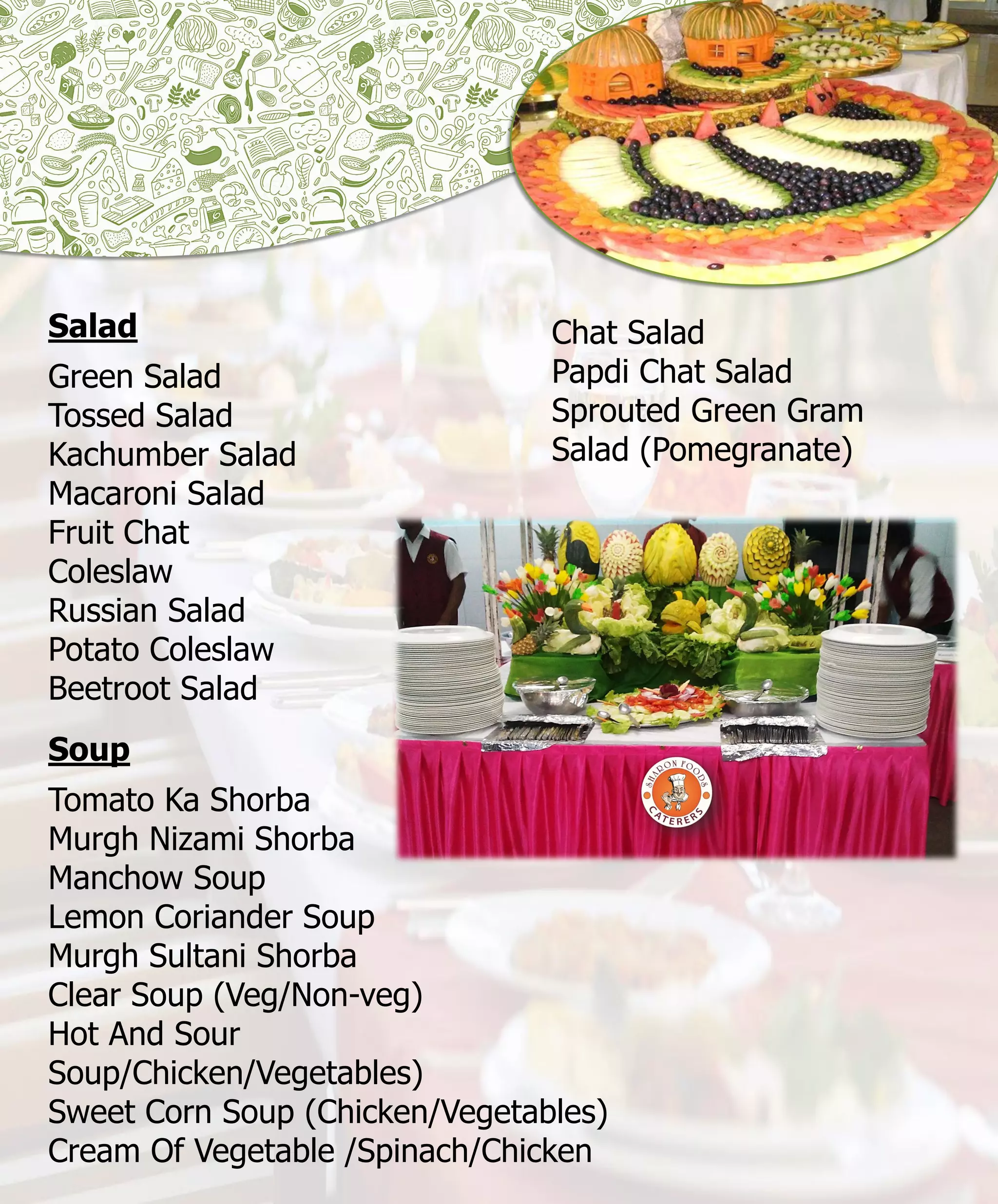 Sharon Foods Menu | PDF