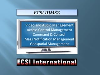 ECSI IDMS Integration Presentation 2015-06-25 | PPT