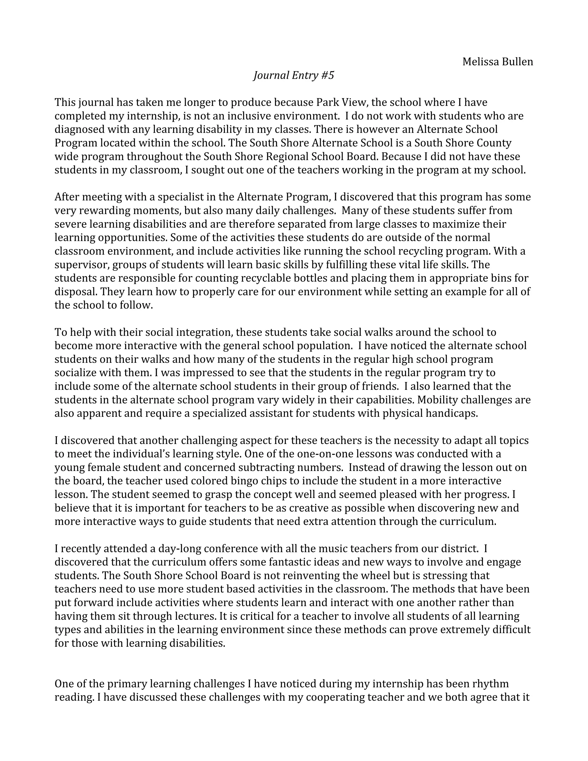 Inclusive Learning Environments | PDF | Special Education | Education