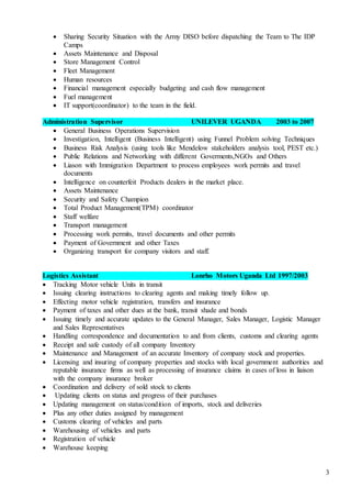 CV John Silver Oryem | DOCX