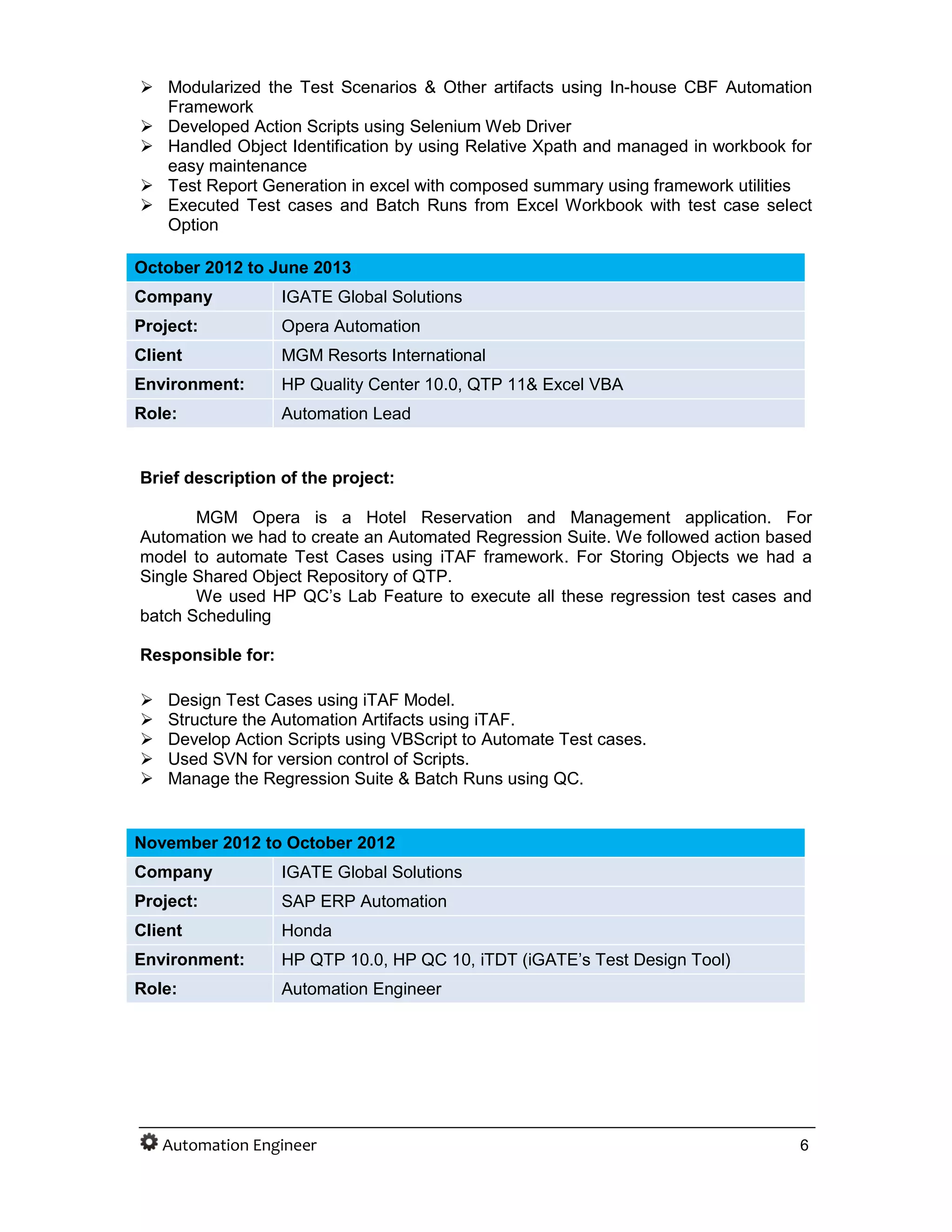 Tahir_Resume_Selenium | PDF