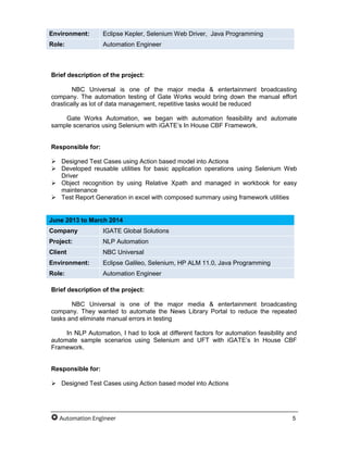 Tahir_Resume_Selenium | PDF