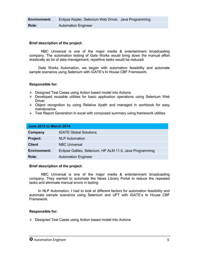 Tahir_Resume_Selenium | PDF