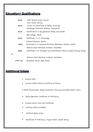 Justin Golding resume 1