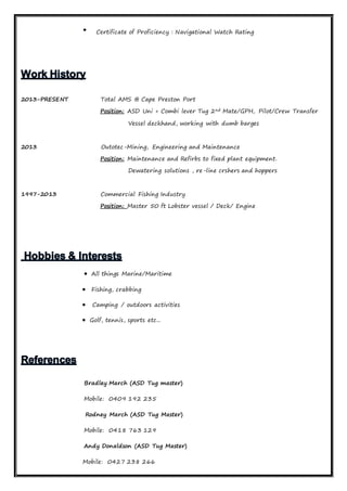 Justin Golding resume 1