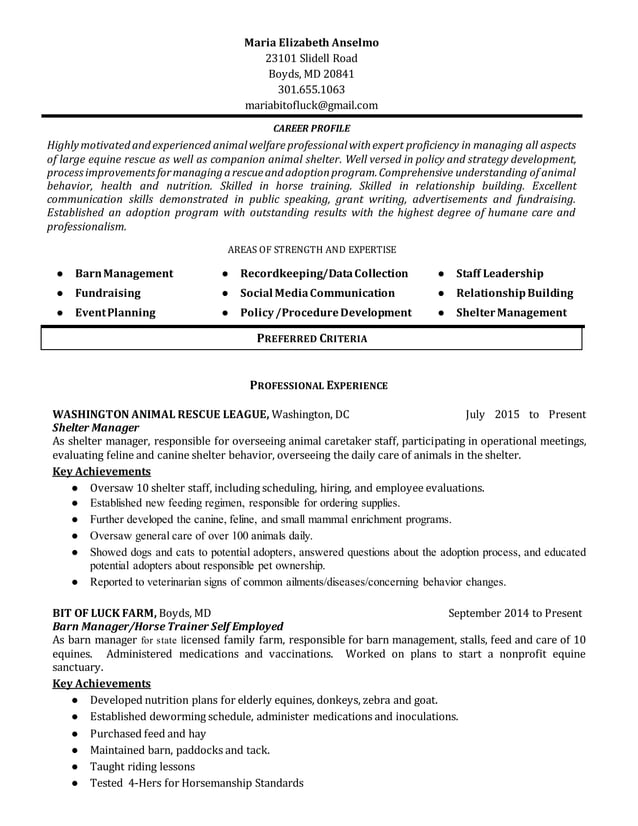 Resume2016 | PDF