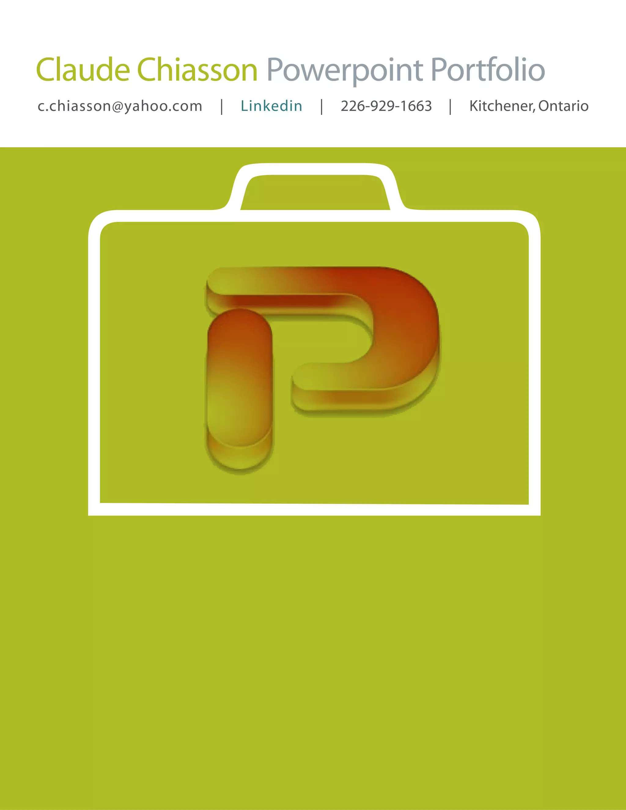 CLAUDE PPT PORFOLIO | PDF