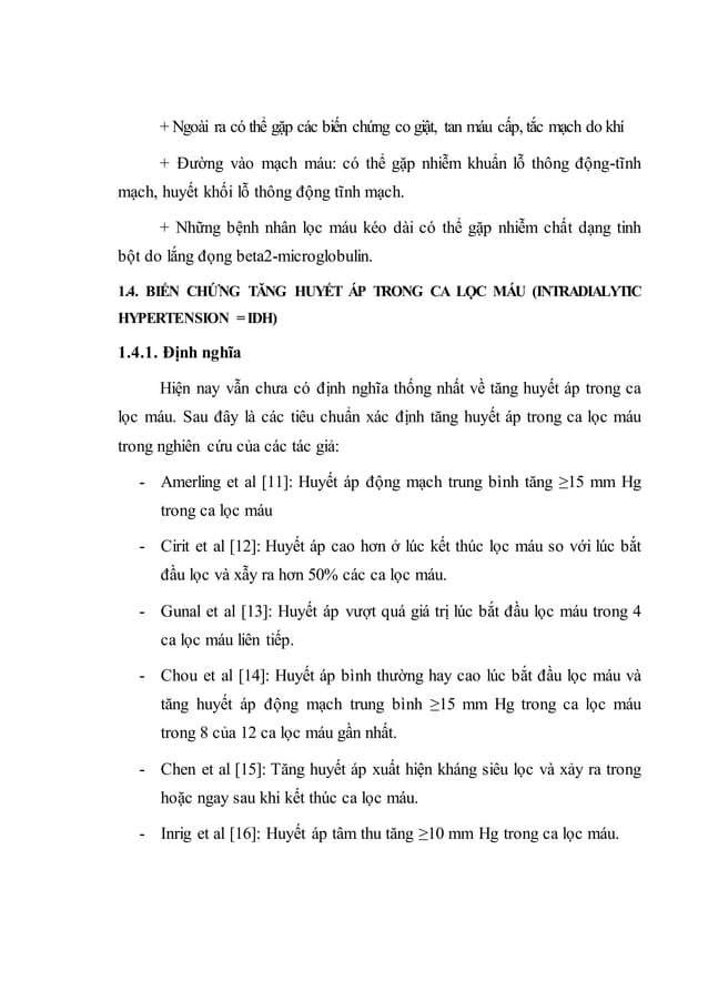 Đề tài: Khảo sát tình trạng tăng huyết áp trong ca lọc máu ở bệnh nhân thận nhân tạo chu kỳ tại ...