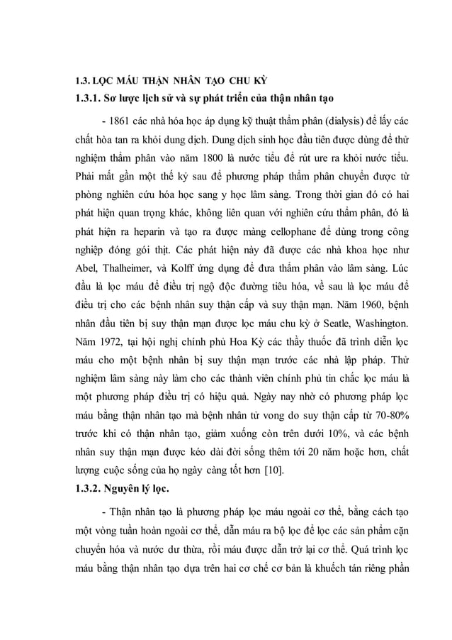 Đề tài: Khảo sát tình trạng tăng huyết áp trong ca lọc máu ở bệnh nhân thận nhân tạo chu kỳ tại ...