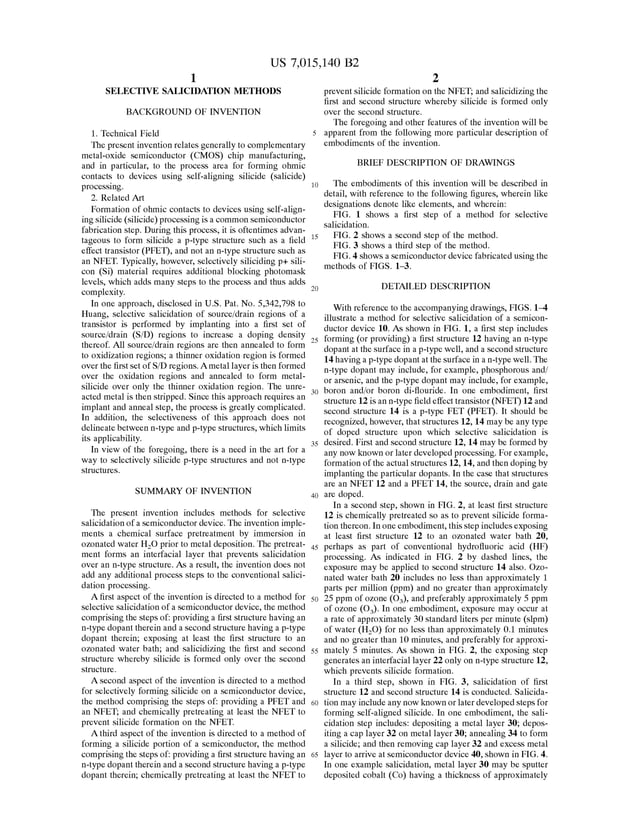 88 russell h. arndt - 7015140 - selective salicidation methods | PDF ...