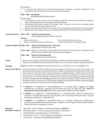 Saeed Ghasemi's CV. | PDF