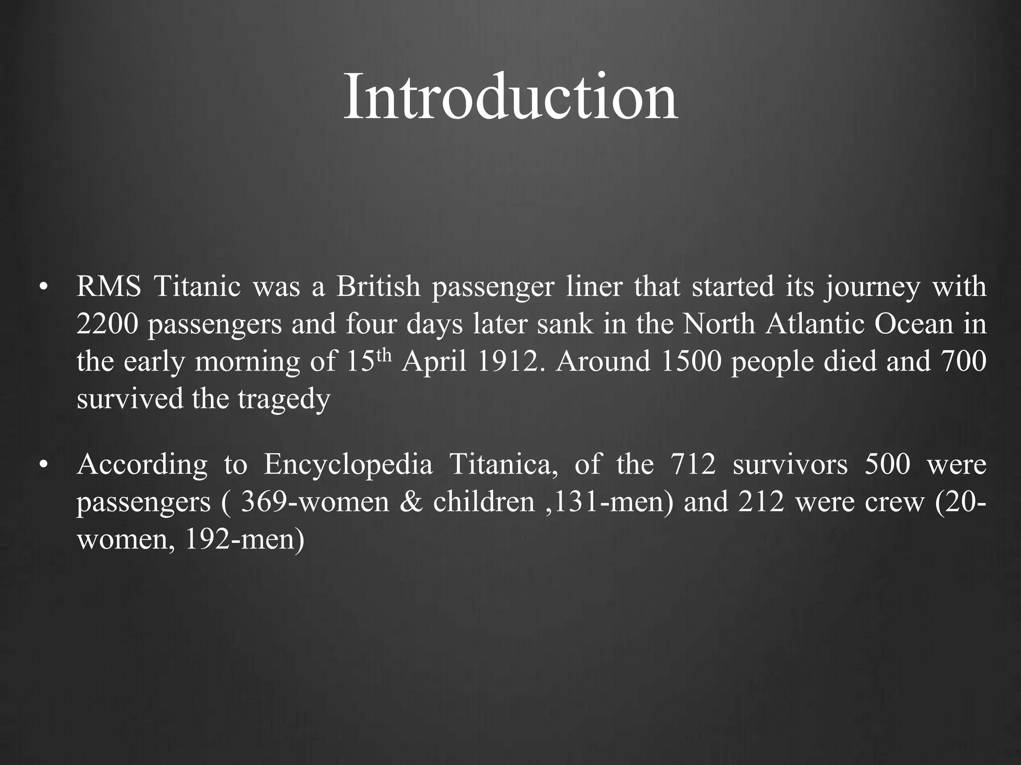 Titanic - Presentation | PPTX