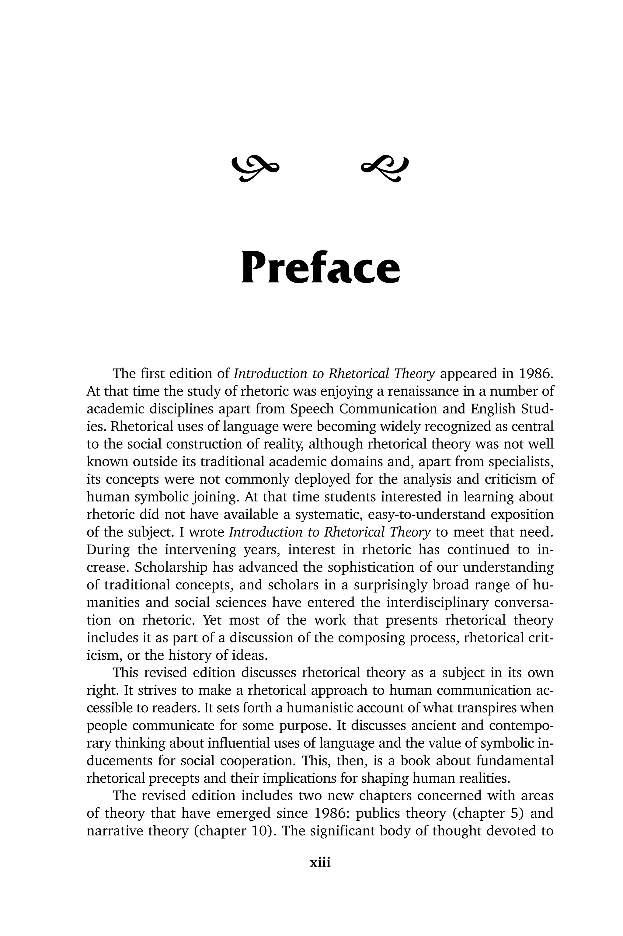 Introduction to rhetorical theory 2nd ed. Edition Hauser | PDF