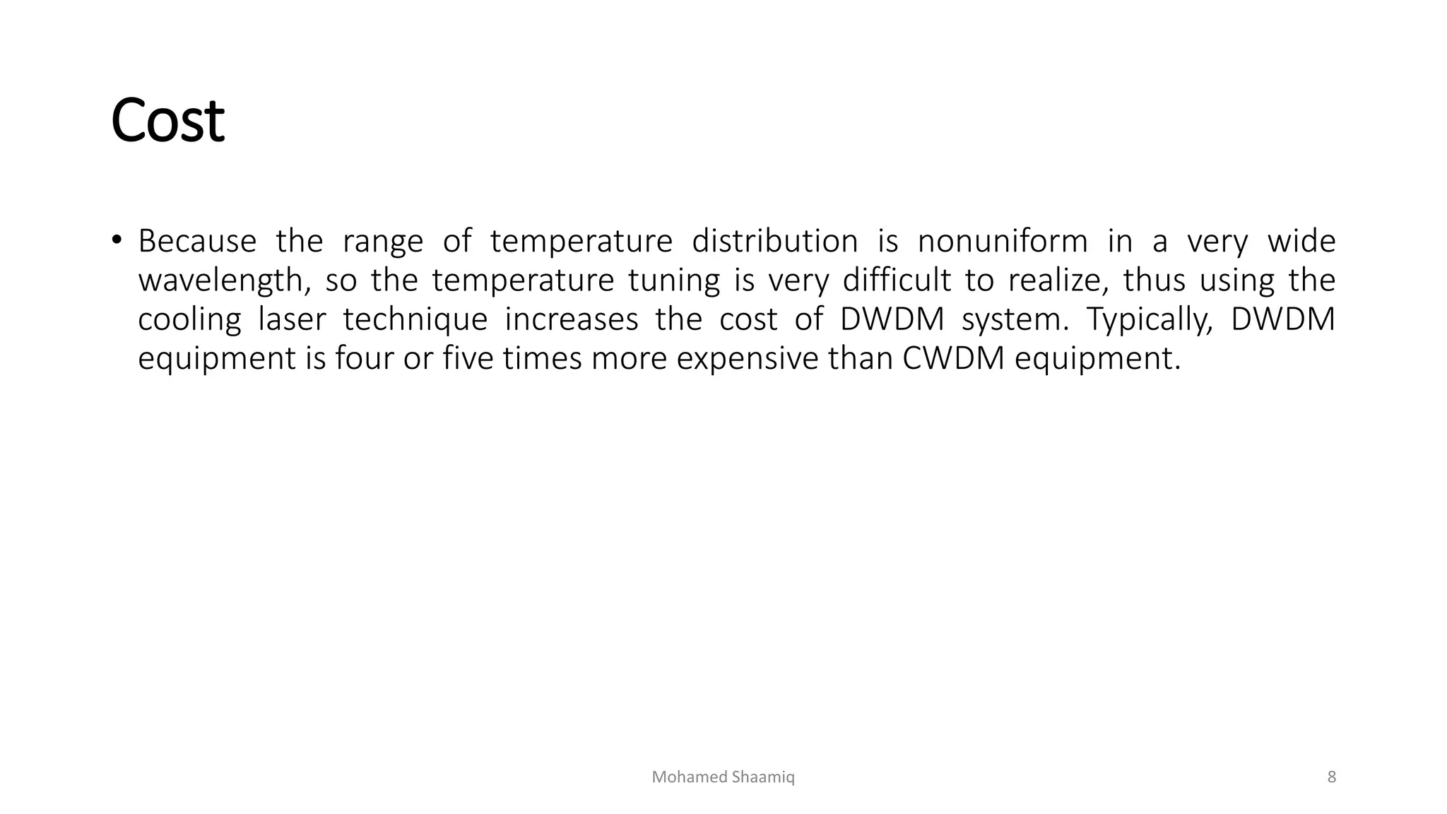 CWDM vs DWDM Technology | PPTX