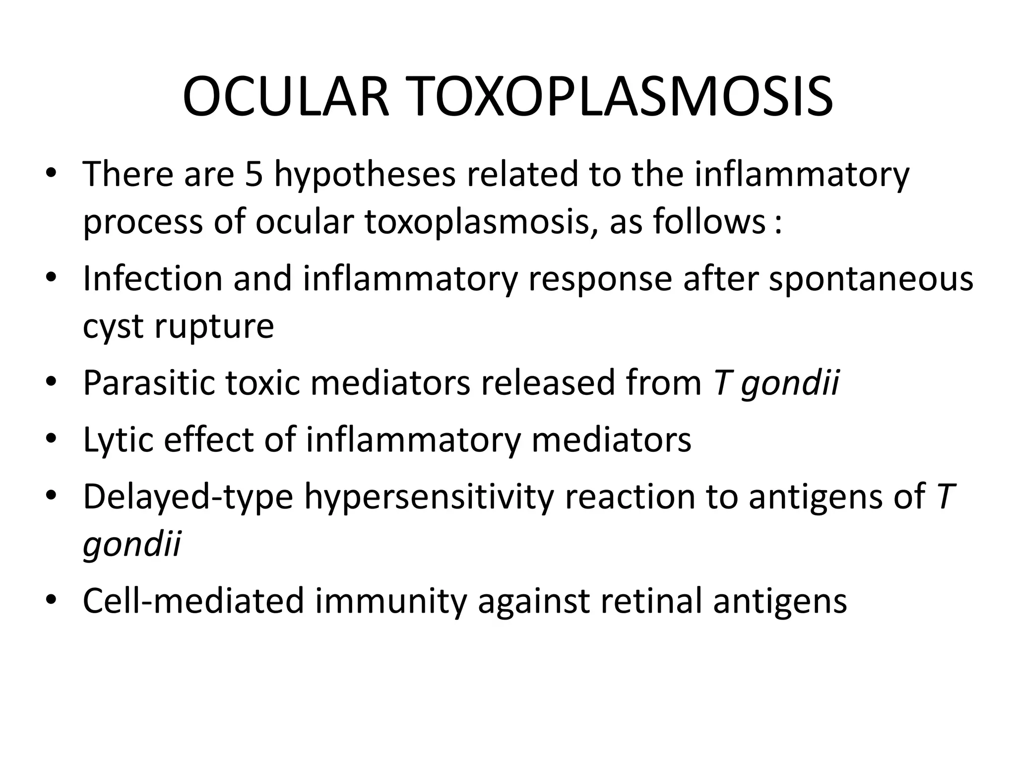 pathogenisis and clinical picture of toxoplasmosis | PPTX
