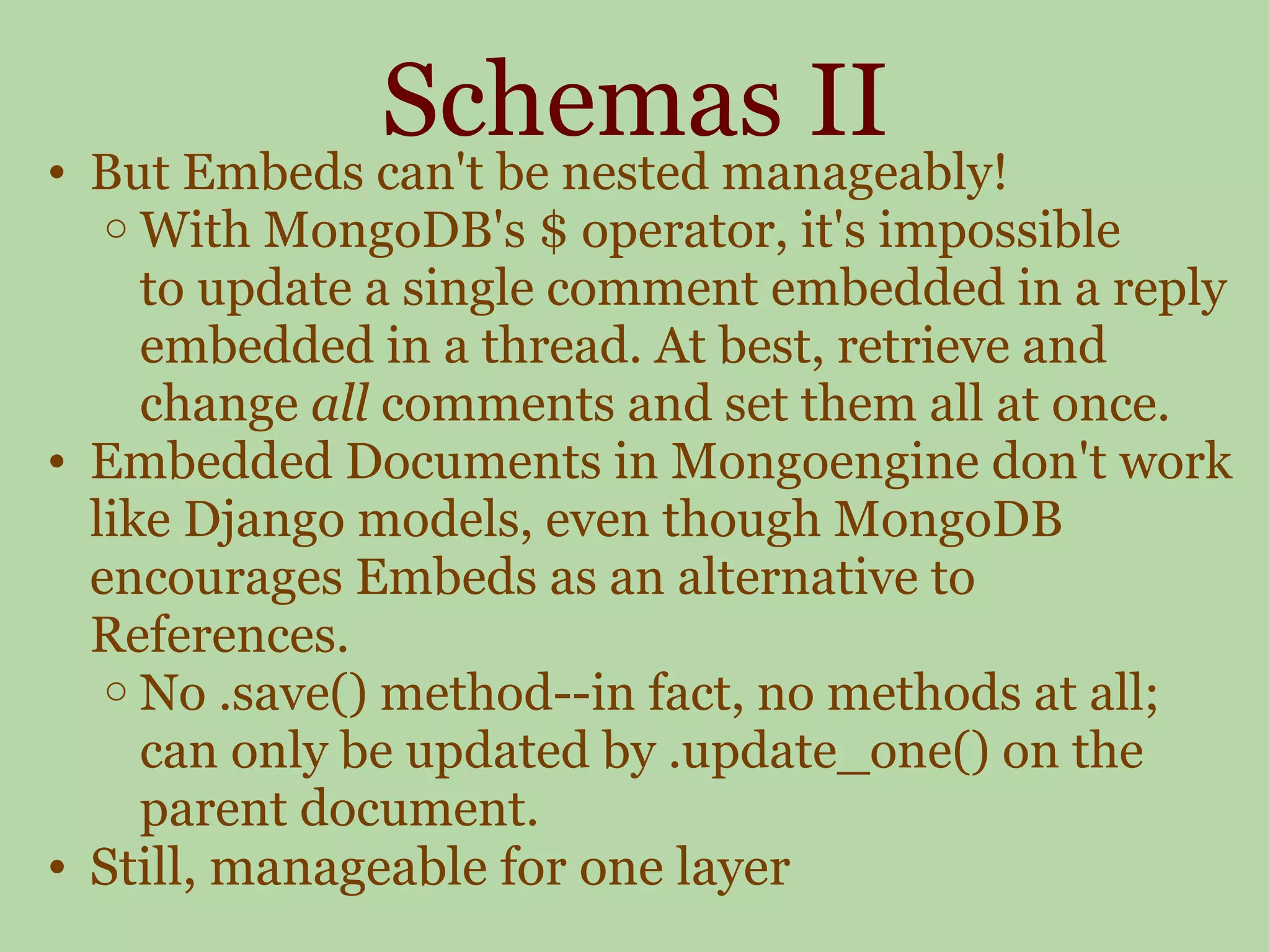 Django and Mongoengine | PPT
