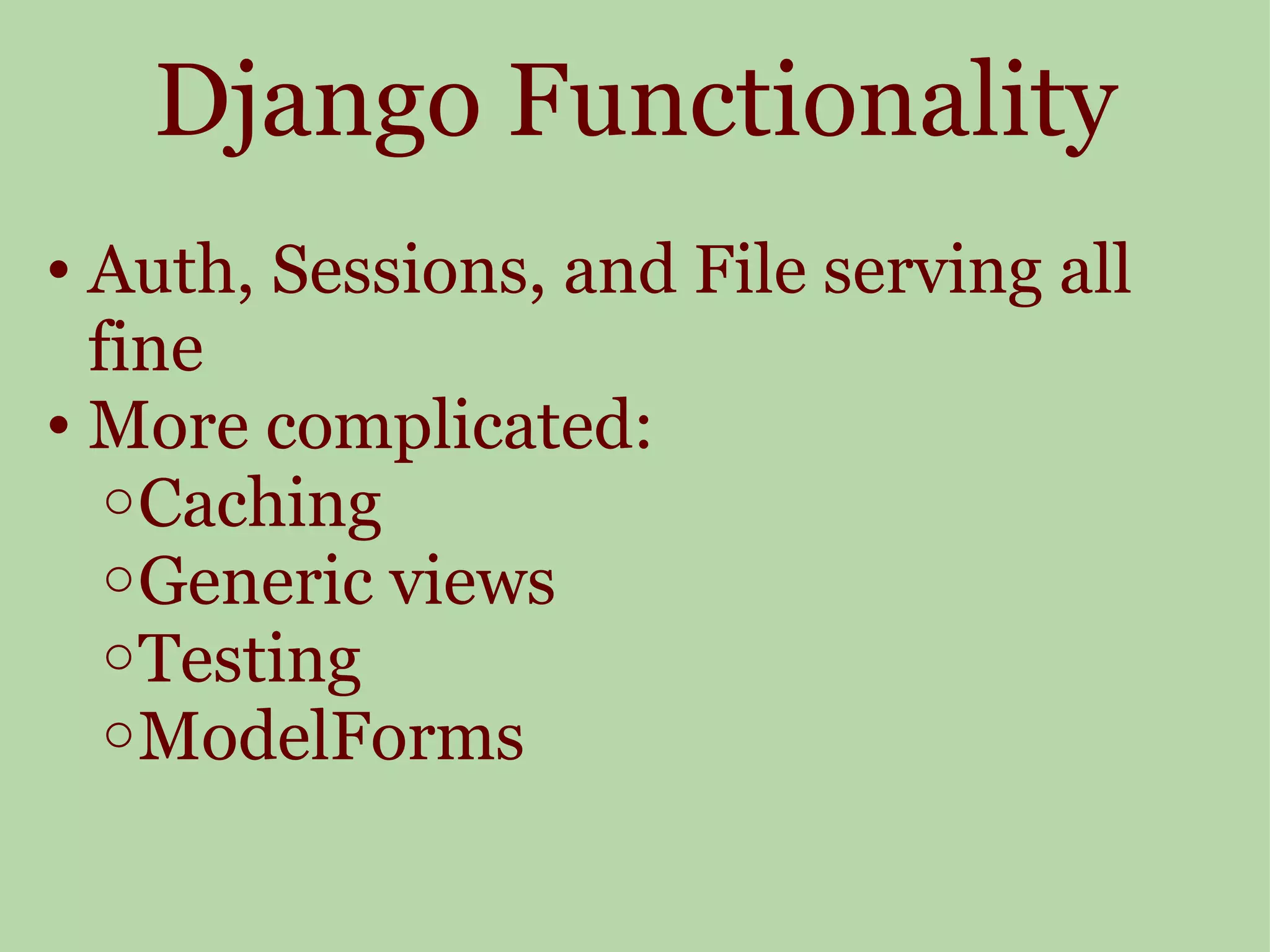 Django and Mongoengine | PPT
