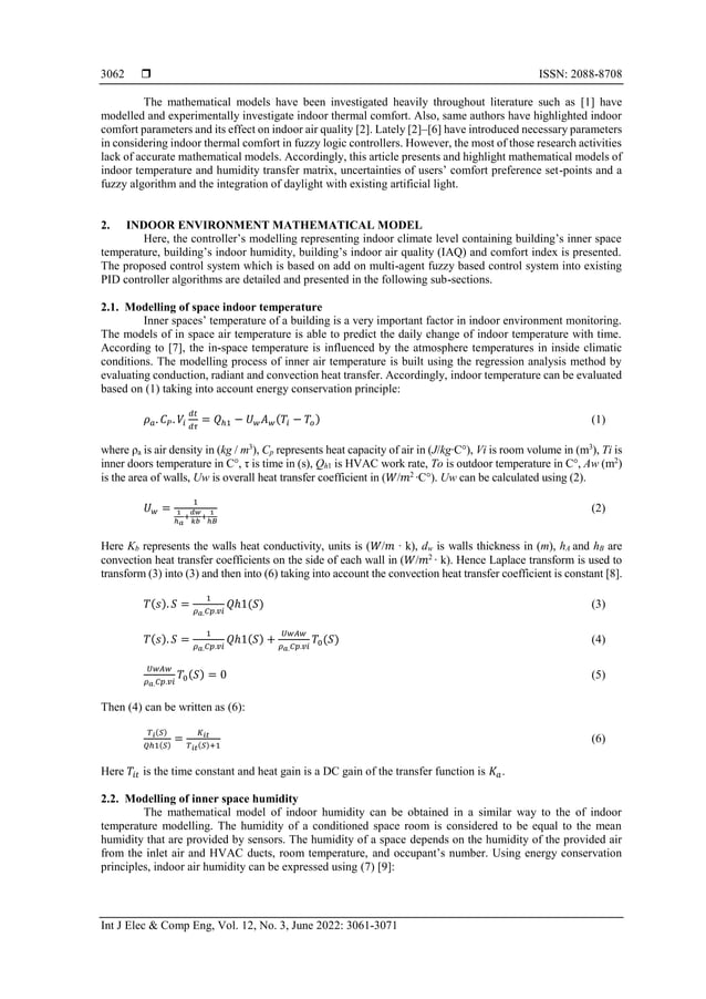 Functions of fuzzy logic based controllers used in smart building | PDF | Indoor Environmental ...