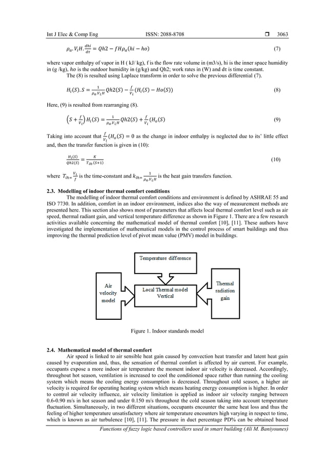 Functions of fuzzy logic based controllers used in smart building | PDF | Indoor Environmental ...