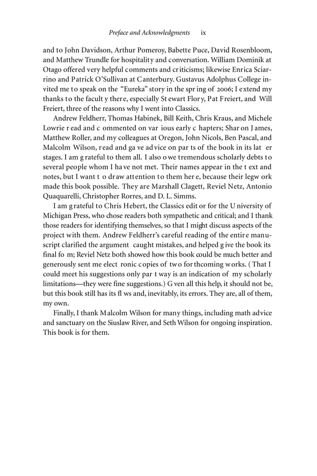 Archimedes And The Roman Imagination Mary Jaeger | PDF