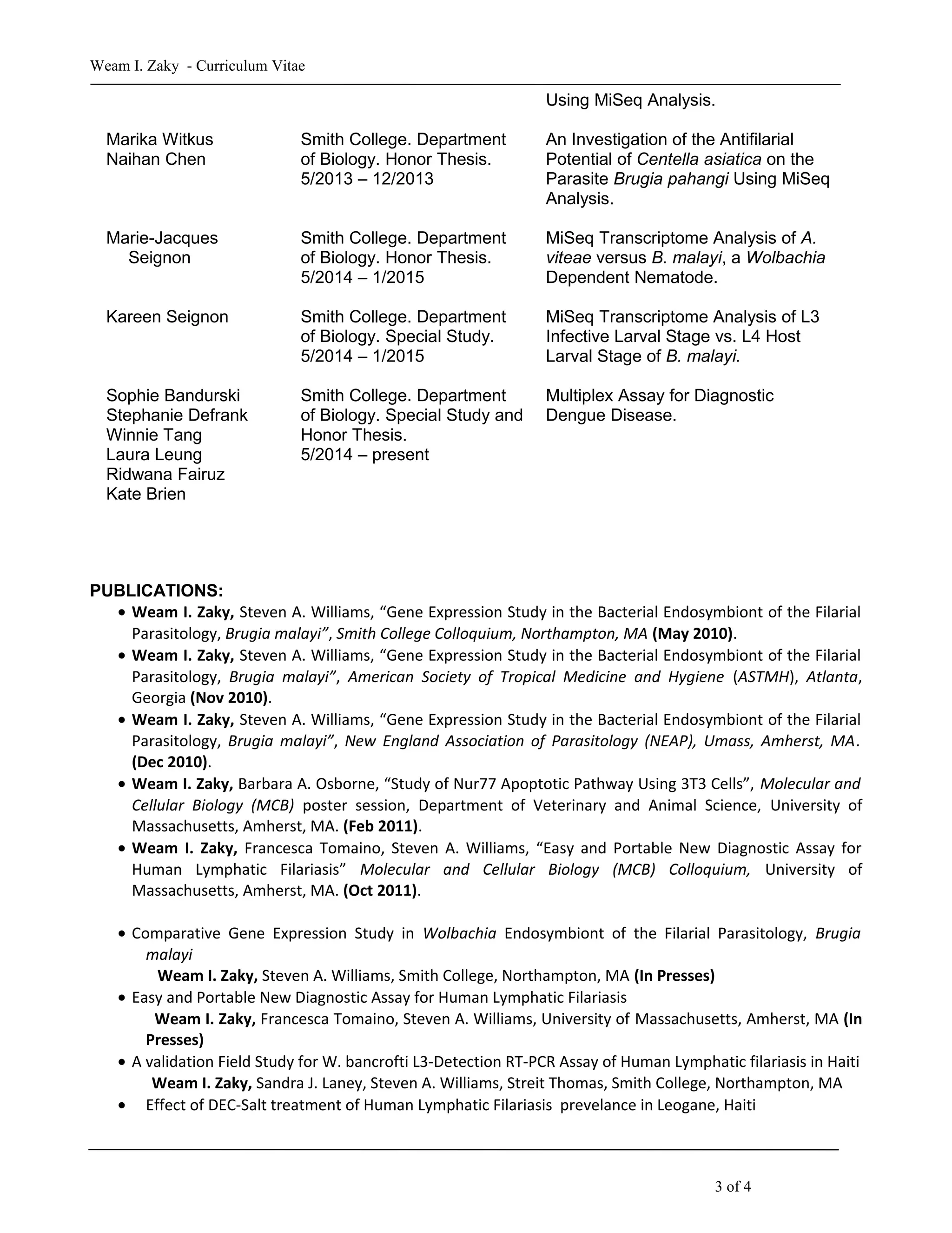 Zaky-Curriculum Vitae, 2015 | DOC