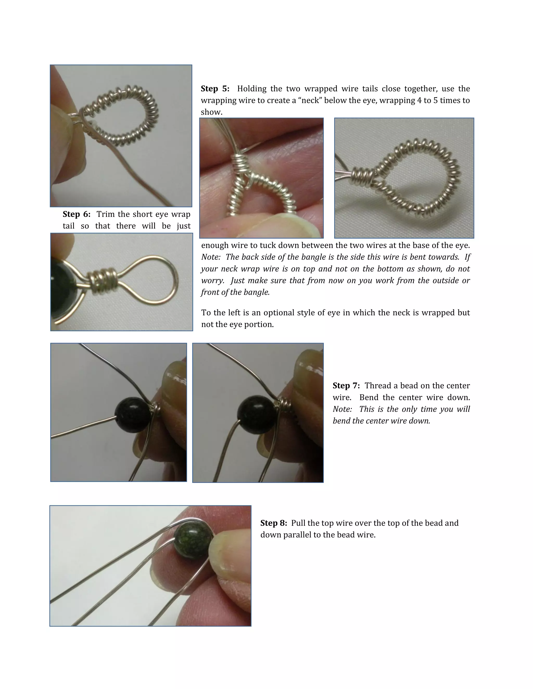 Easy Wire and Bead Braided Bracelet Tutorial | PDF