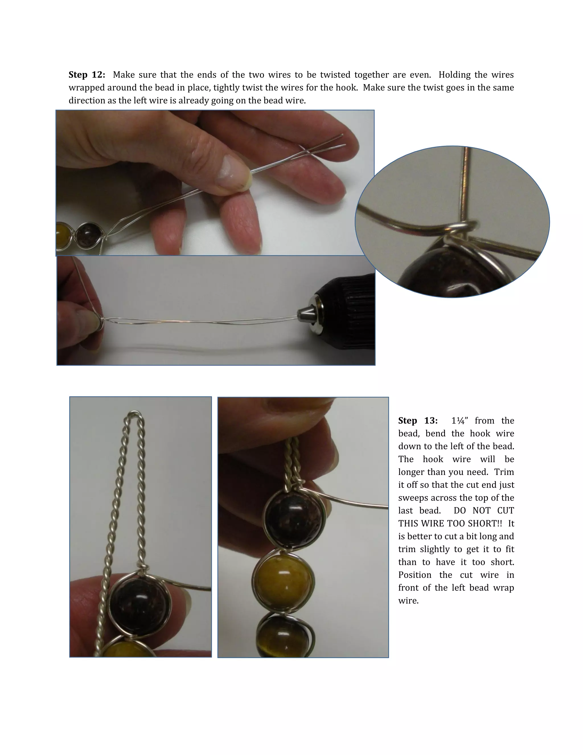 Double Wrap Wire Bangle Bracelet Tutorial | PDF