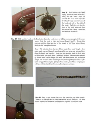 Double Wrap Wire Bangle Bracelet Tutorial | PDF | Free Download