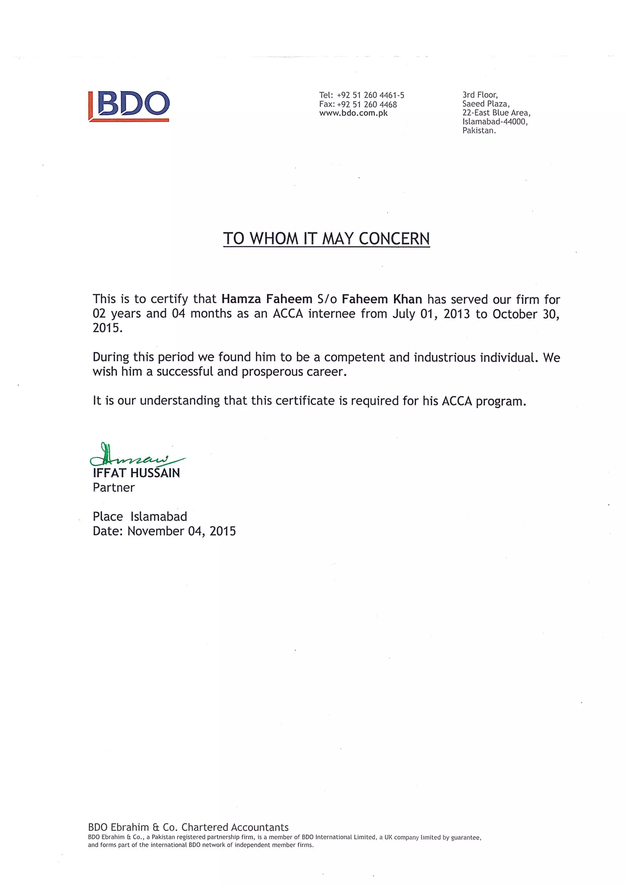 ACCA Transcript | PDF