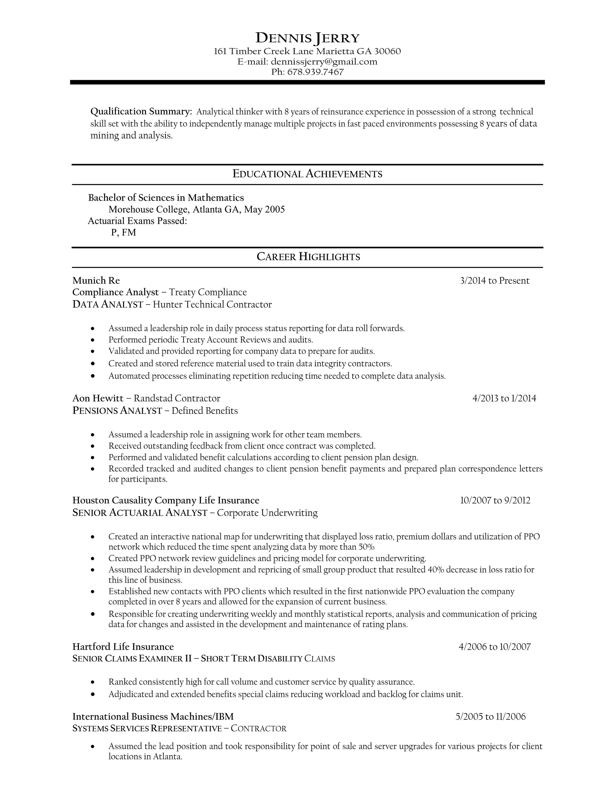 Dennis Jerry Resume (2) | PDF