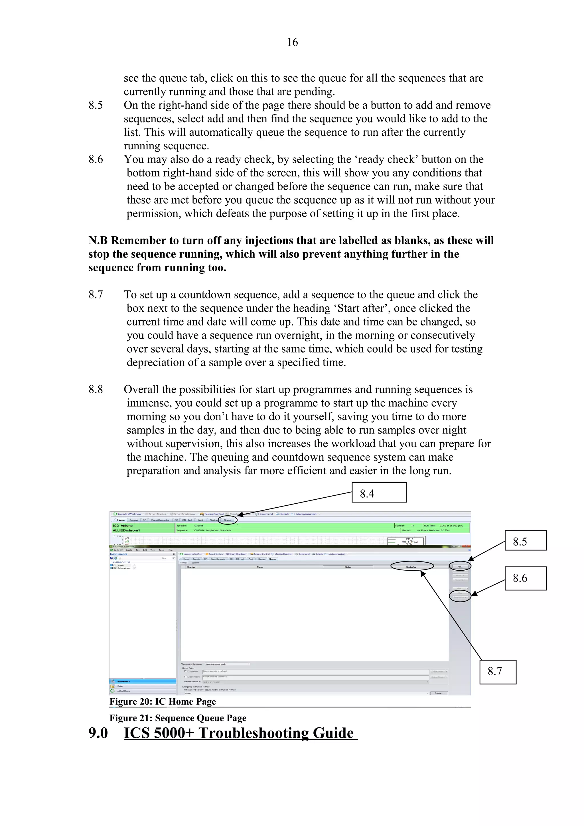 ICS 5000+ Trouble-shooting guide | DOC